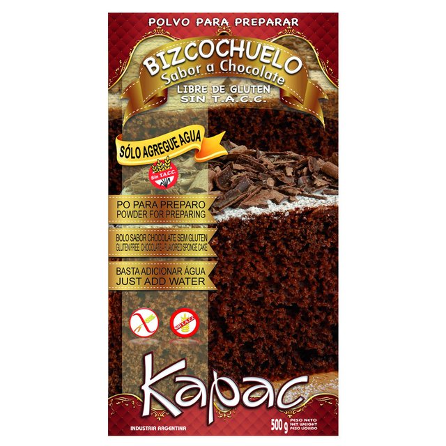 Polvo para Bizcochuelo Chocolate x 500 gs Kapac