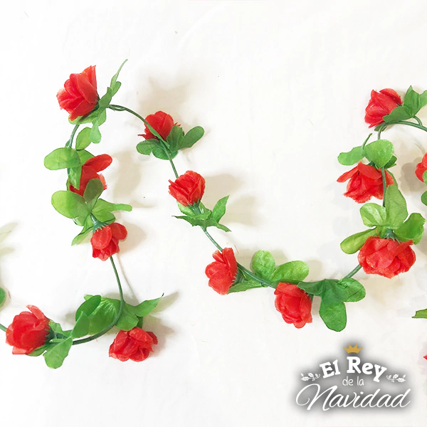 Guía de Flores Rojas de 2mts - El Rey de la Navidad