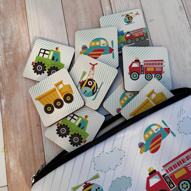 JUEGO DE MEMORIA - Transportes - Ponele Onda Diseños