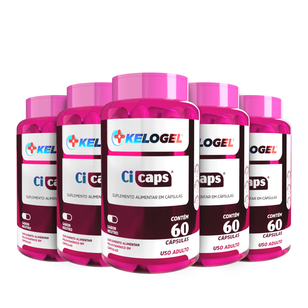 CICAPS SUPLEMENTAÇÃO PARA CICATRIZAÇÃO 300 CAPS. KELOGEL