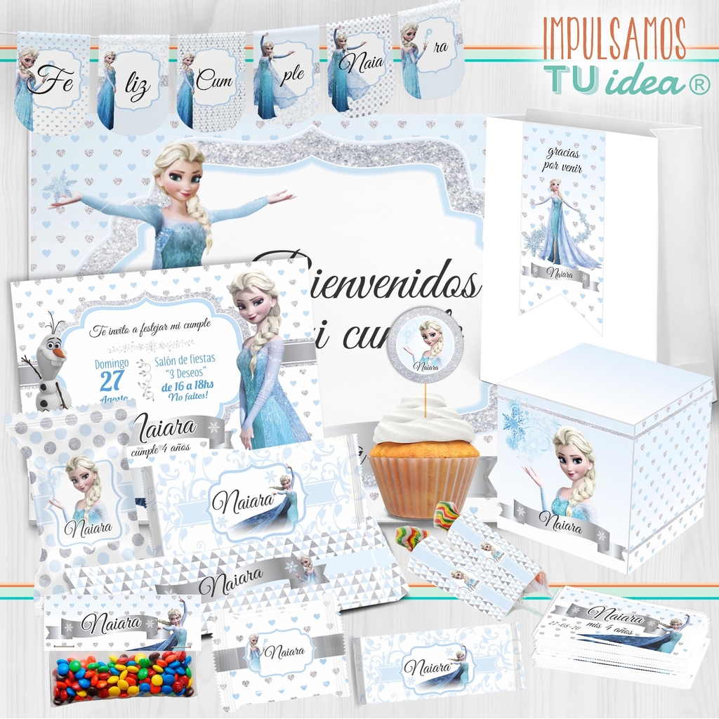 Frozen- Kit imprimible Frozen - Impulsamos tu idea