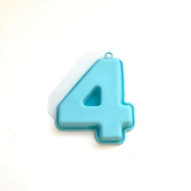 MOLDE DE SILICONA NUMERO 4 CUATRO - NOA DOLCE Bazar