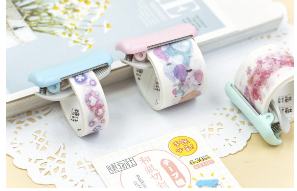Cortador de Washi Tape color Celeste - Oh My Company