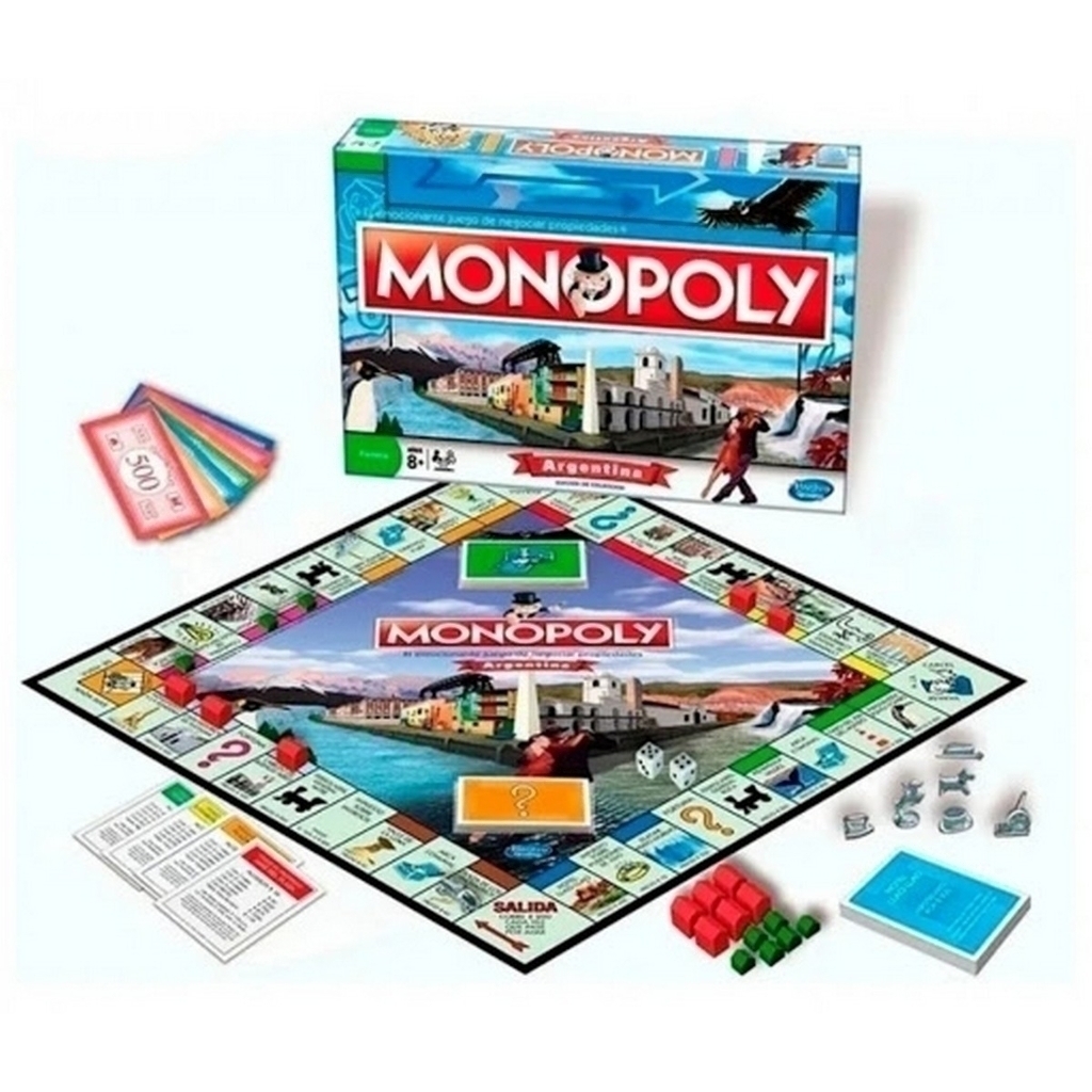Monopoly Argentina Juego De Mesa Clásico Hasbro Original