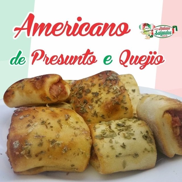 Americano de Presunto c/ Queijo | Italiano Salgados - Goiânia