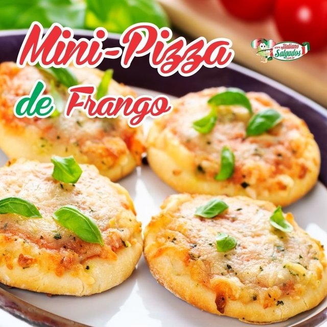 Mini Pizza de Frango | Italiano Salgados - Goiânia