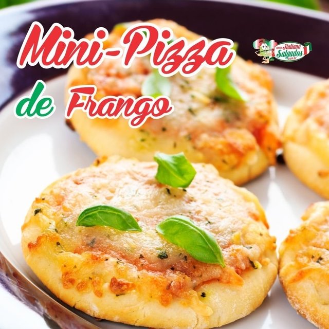 Mini Pizza de Frango | Italiano Salgados - Goiânia