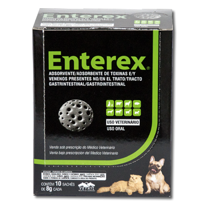 VETNIL ENTEREX, Absorbente De TOXICOS en tracto intestinal (10 sobres)