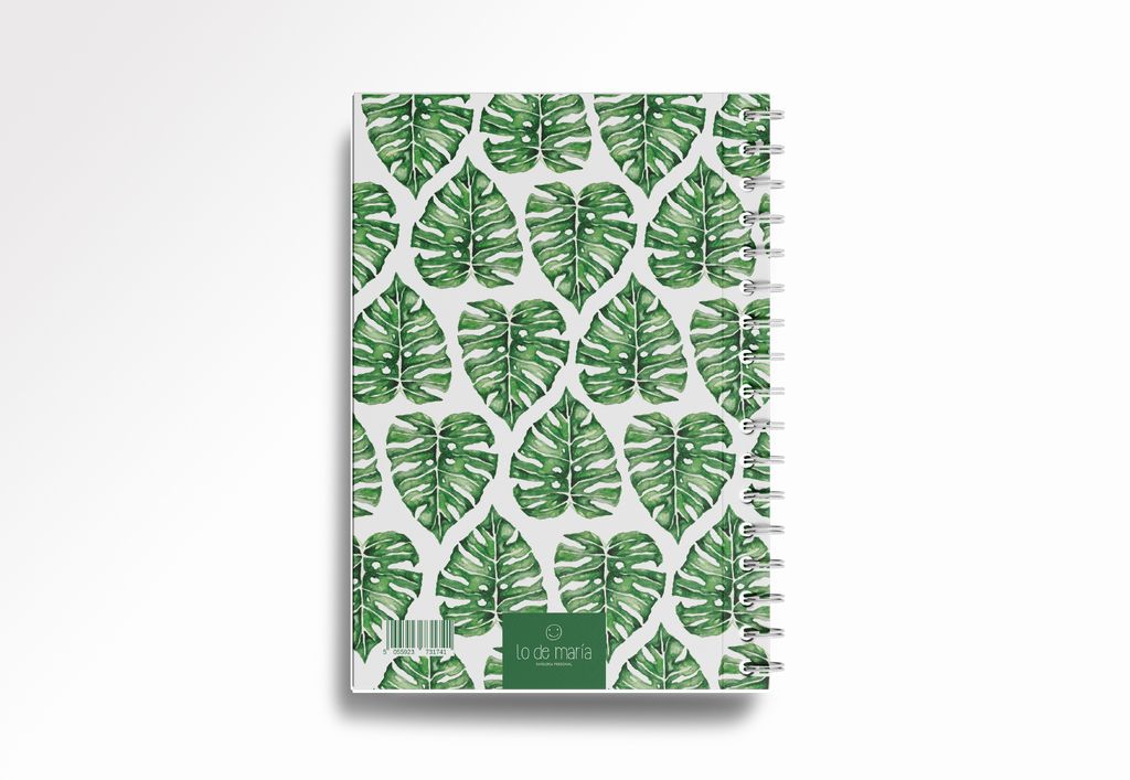 Libreta tapa dura rayada 15x21 Hojas - Lo de María