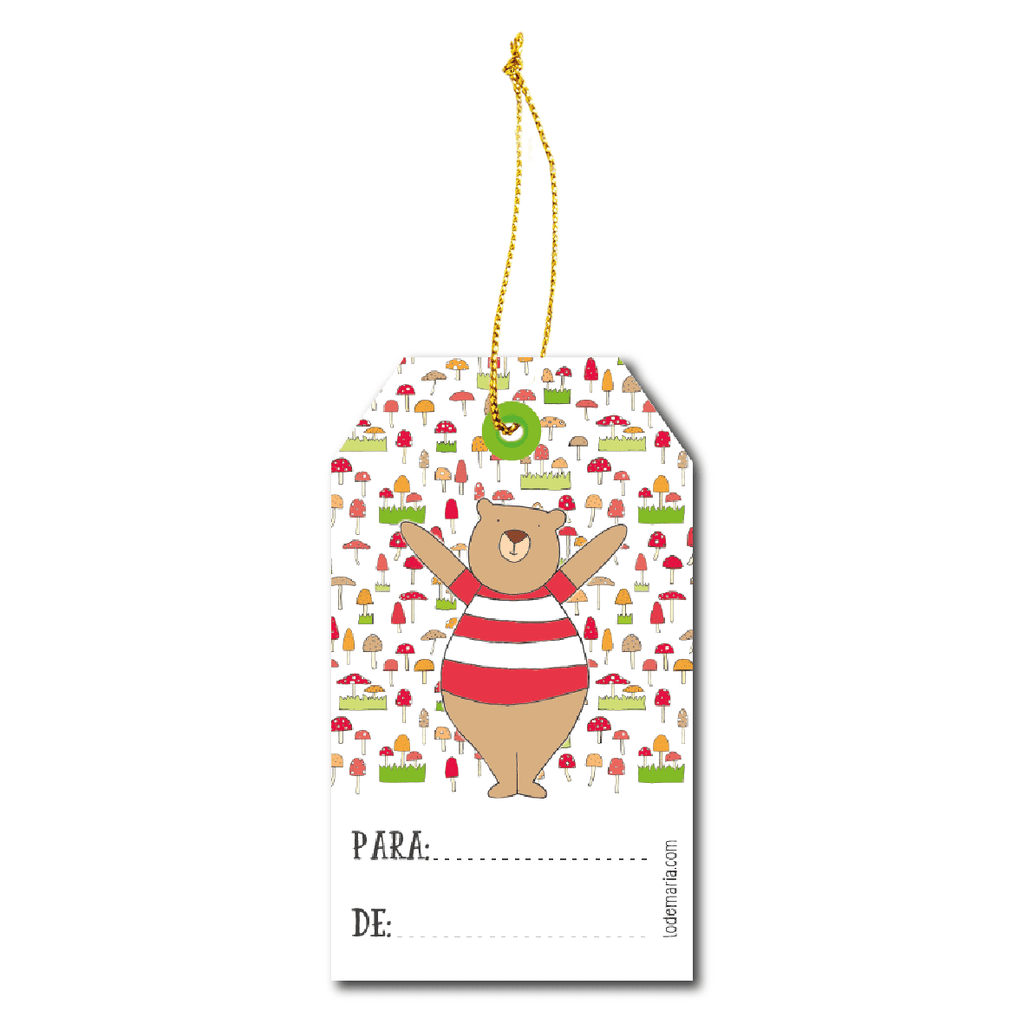 Tags Oso x 6 - Comprar en Lo de María