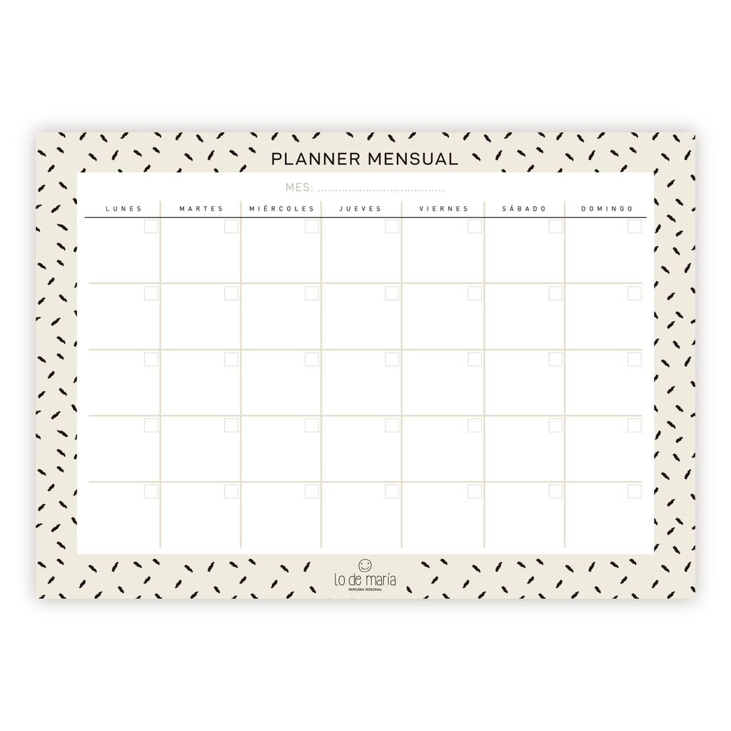 Planner mensual simple - Comprar en Lo de María