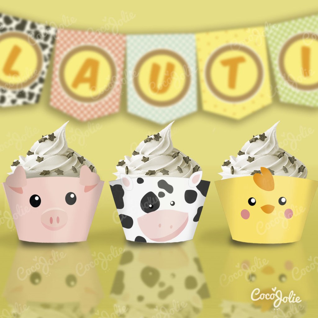 Kit Animalitos de la Granja. Imprimible Personalizable