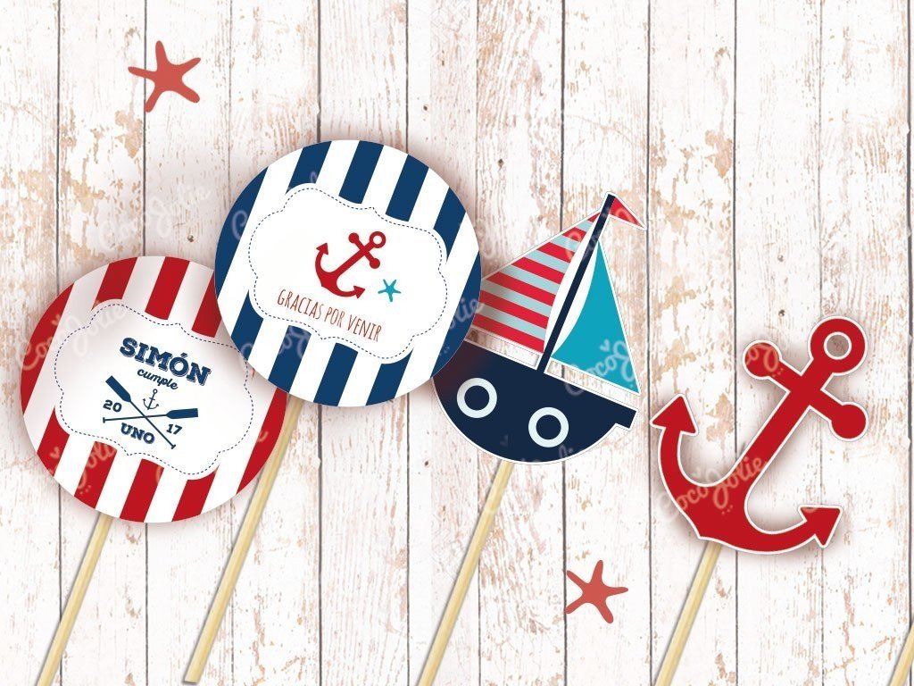 Kit Náutico Marinero. Imprimible Personalizable