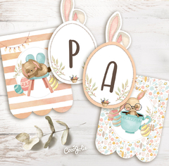 Kit Conejito Pascua. Imprimible Personalizable