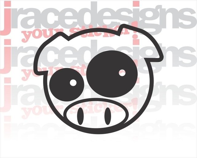 Adesivo JDM Pig