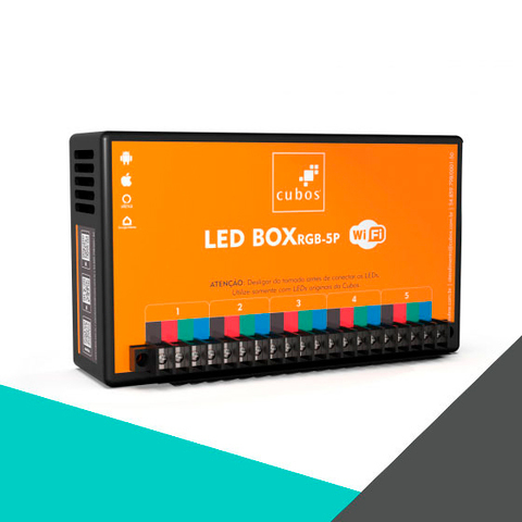 Led Box RGB 5P Wi-Fi Controle seus LEDs coloridos - Brasil Piscis