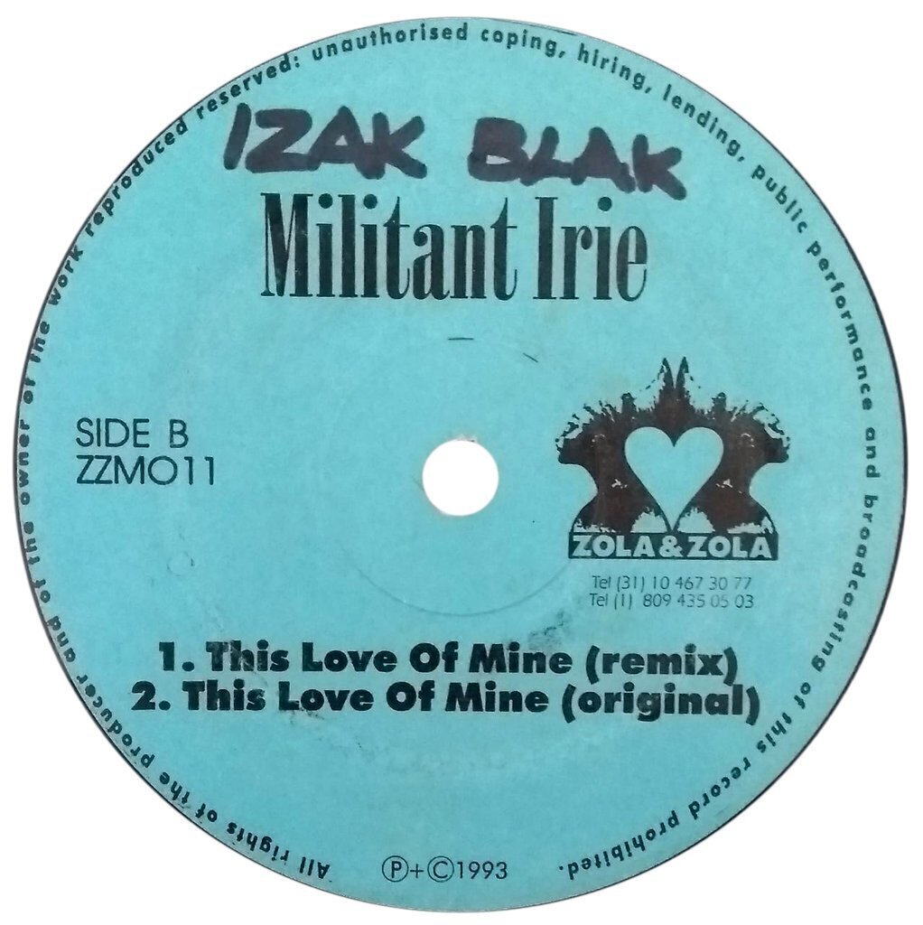 12" Militant Irie - Rastaman/This Love of Mine
