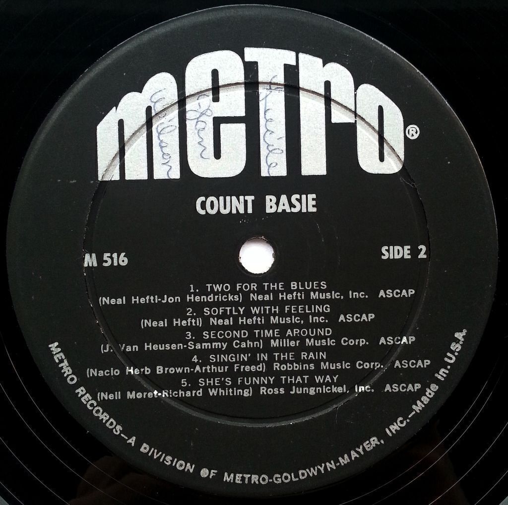 LP Count Basie - Count Basie (Original Press) [VG+]