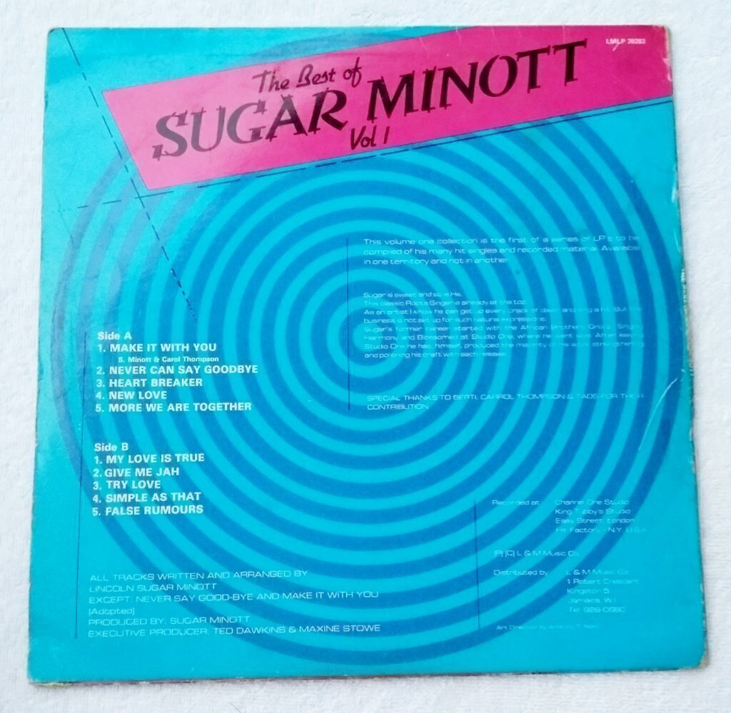 LP Sugar Minott - Best Of Vol. 1 [VG]