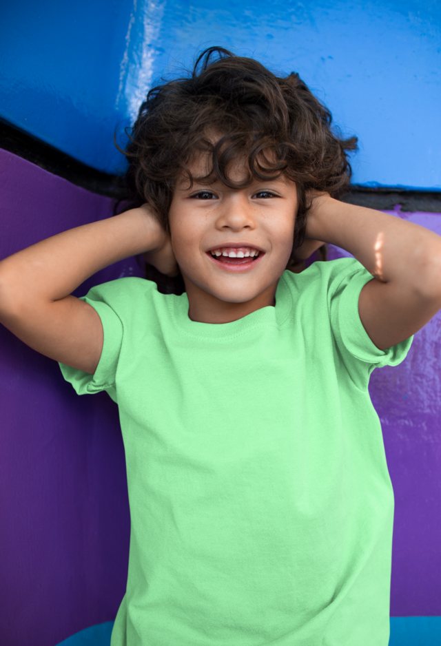 Camiseta Infantil Verde Bebê - Nova Camiseta