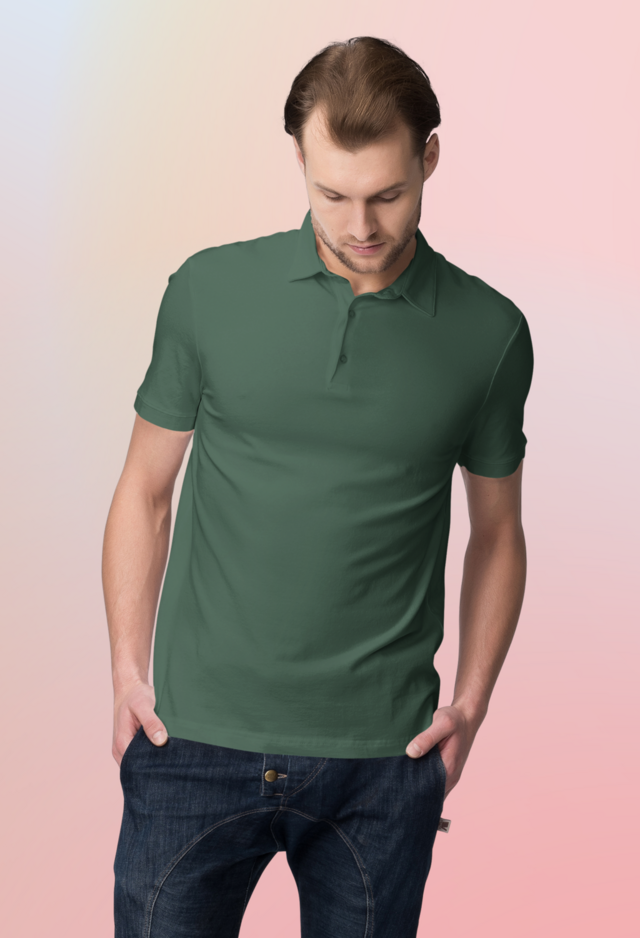 Camiseta Polo Verde Musgo - Comprar em Nova Camiseta