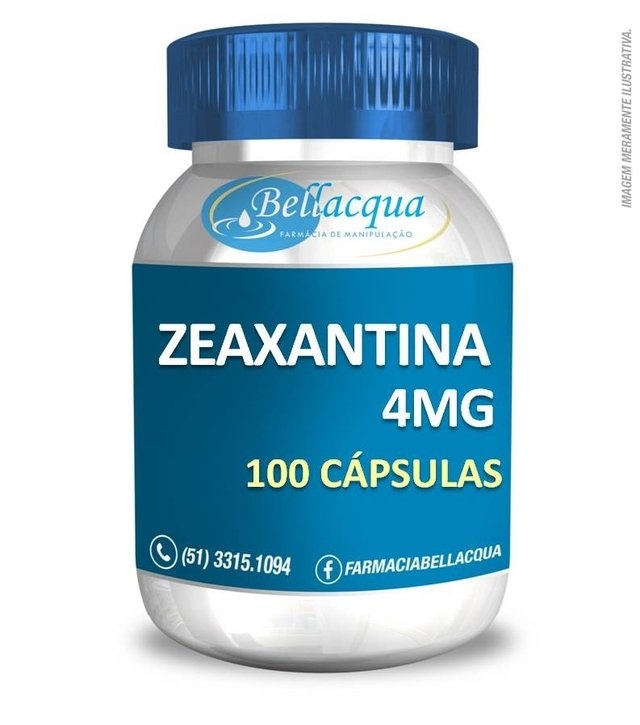 Zeaxantina 4mg 100 cápsulas