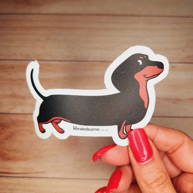 Sticker Perro Salchicha - Comprar en MIRAKEBUENO!