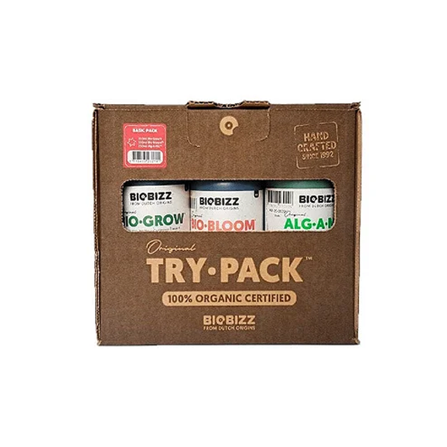 KIT SOLO ORGANICO HUMUS + BIOBIZZ TRYPACK BASIC - 50 LITROS