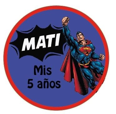 Stickers Superman (STK0057) - PIRULETAS SOUVENIRS