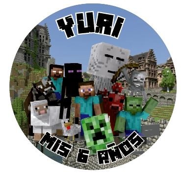 Stickers Minecraft (STK0150) - PIRULETAS SOUVENIRS