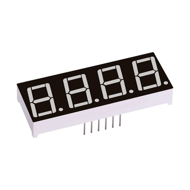 Display LED 7 Segmentos 4 Dígitos Catodo 0,56" Vermelho