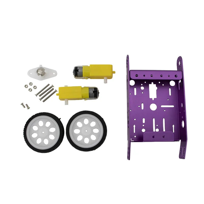 Kit Chassi em Alumínio 2 Rodas para Robô