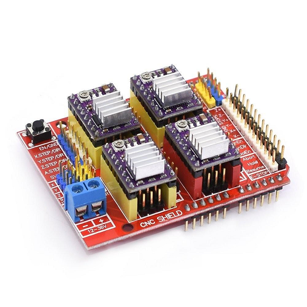 Kit CNC Shield Arduino e Driver DRV8825