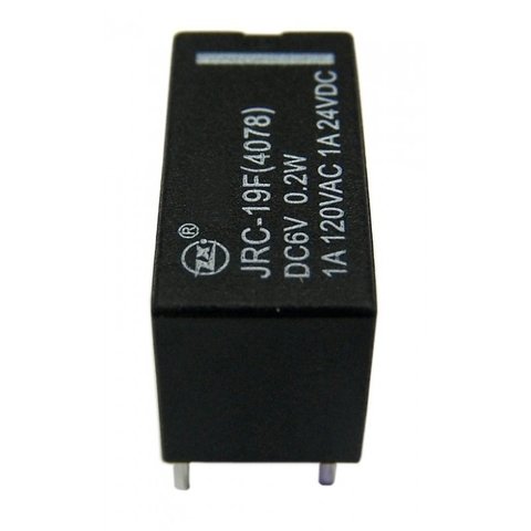 JRC-19F – Relé 6VDC 1A 8 Terminais