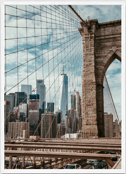(1456) BROOKLYN BRIDGE COLOR - EMOTY Wall Deco