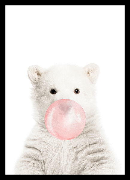 (796) OSITO CON CHICLE ROSA - EMOTY Wall Deco