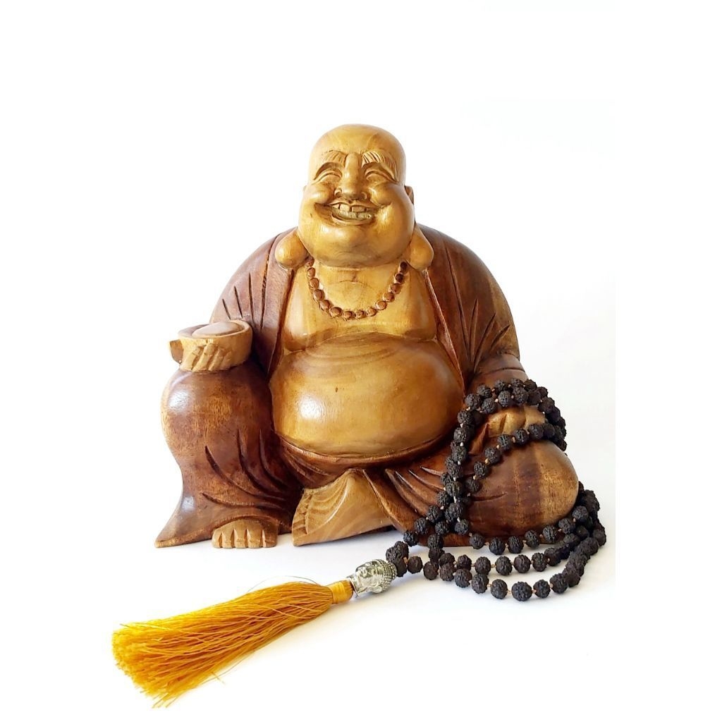 Escultura Happy Buda 20cm - Gayatri - Um olhar da Asia