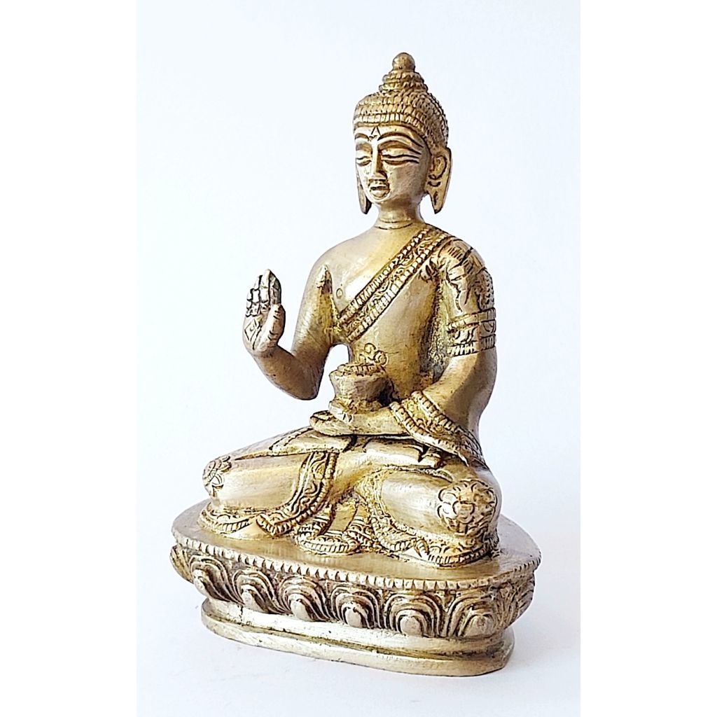Buda de Bronze 13cm - INDIA