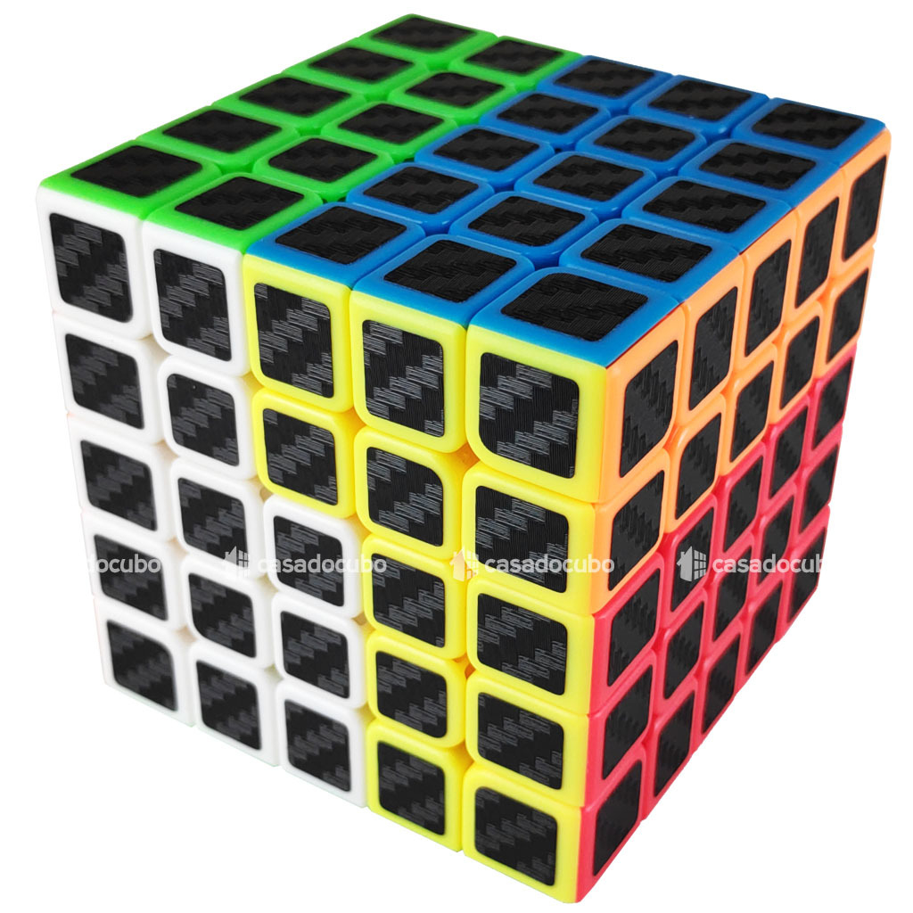 Cubo Mágico 5x5x5 Moyu MFJS MeiLong Carbono