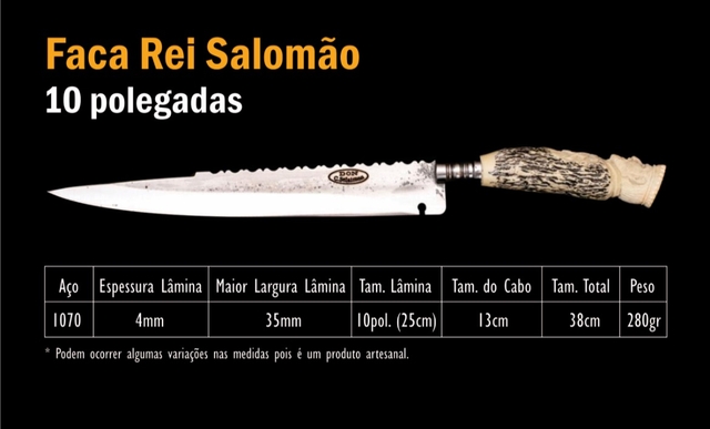 Faca Rei Salomão - Comprar en Don Cassio Selaimen