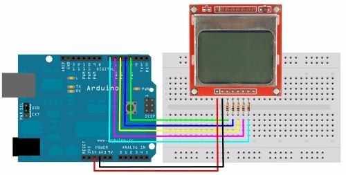 MÓDULO DISPLAY LCD GRÁFICO NOKIA 5110 - ARDUINO, PIC, AVR