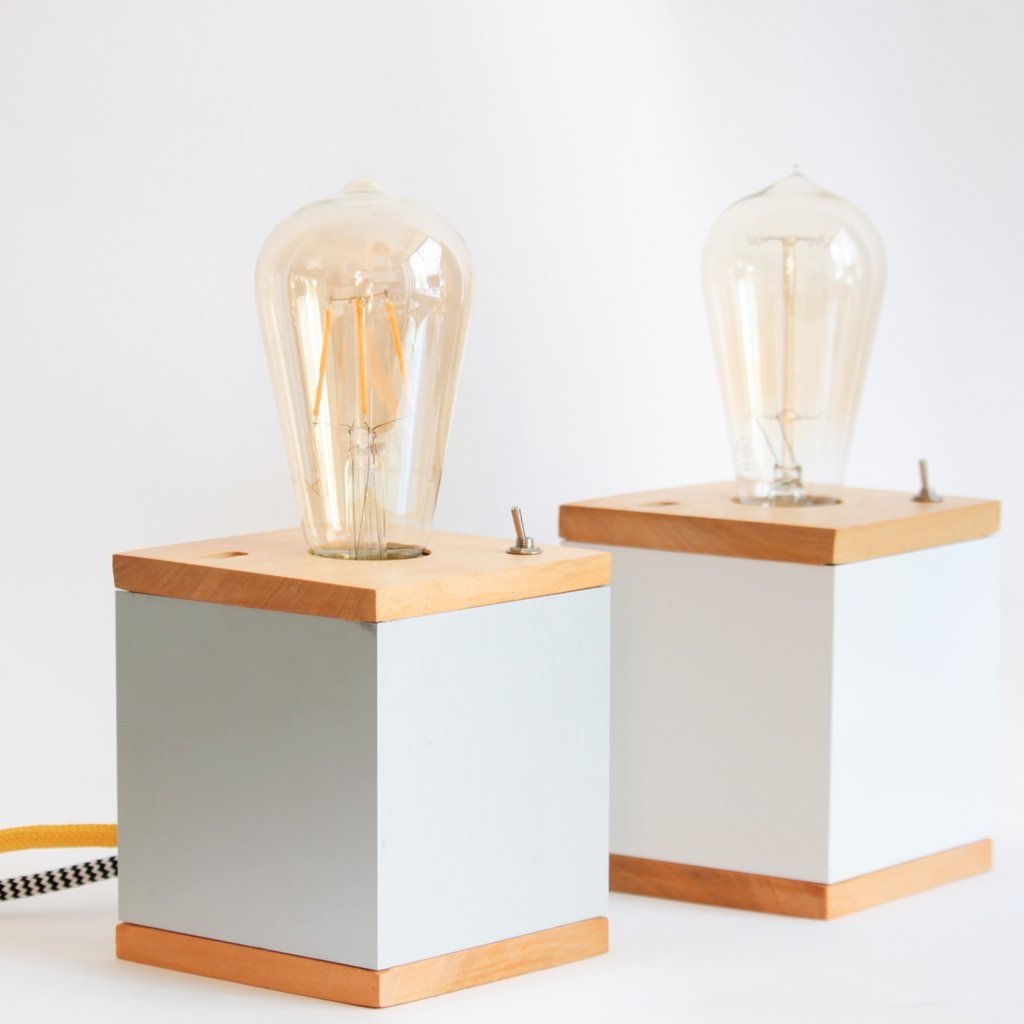 LAMPARA FOCO ANODIZADA SIMPLE - Hache Objetos