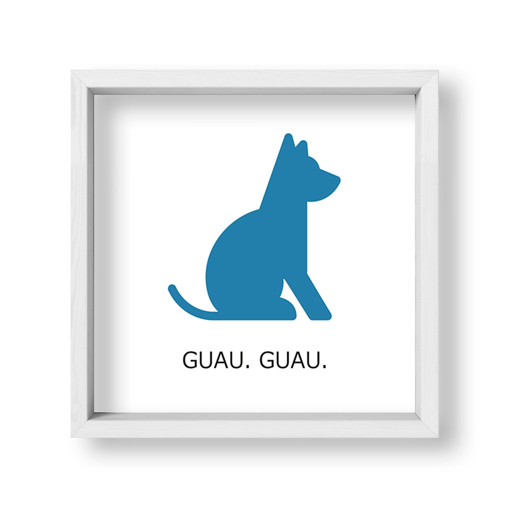 Cuadro Infantil Bebes Perro Guau Guau