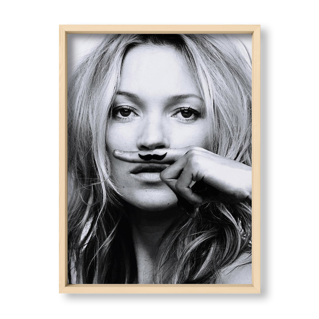 Cuadro para la casa Kate Moss mustache