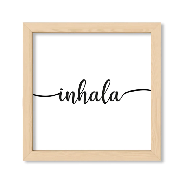 Cuadro para la casa Inhala