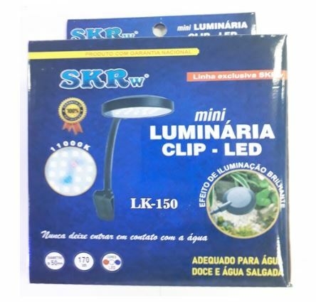 LUMINARIA CLIP LED LK-150 BRANCA 4W BIVOLT