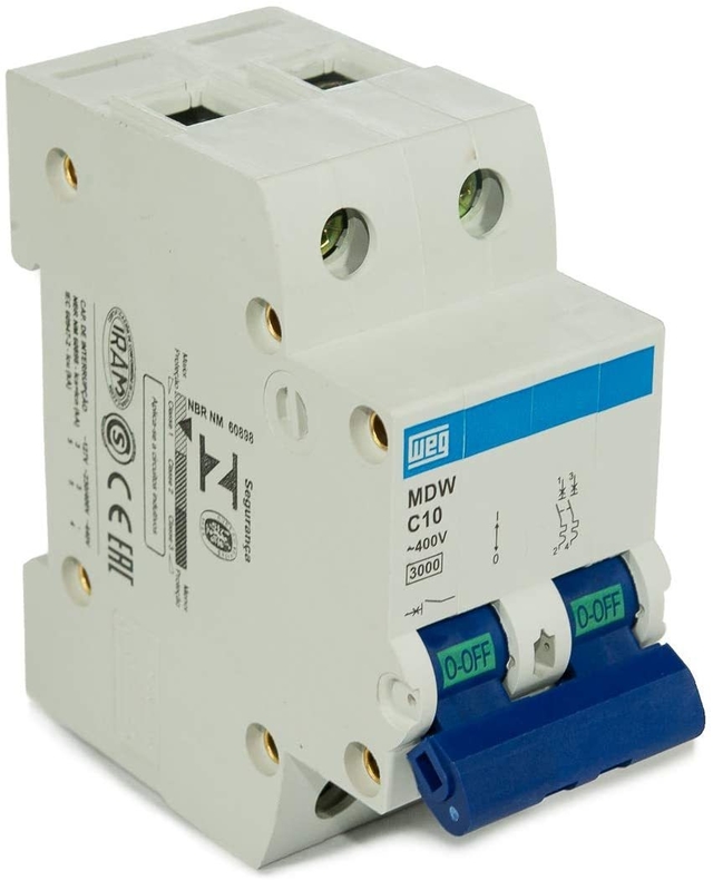 Disjuntor Bipolar MDW-C WEG - Elétrica Araujo