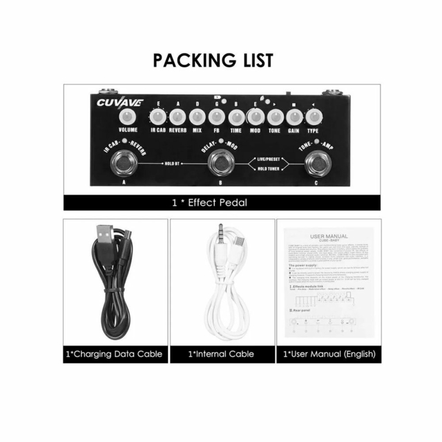 Pedaleira Cuvave Cube Baby IR Cabinet Simulation - PD1167