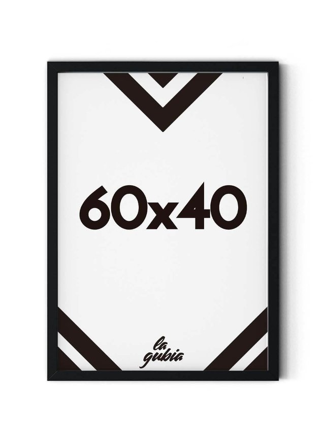 Marco 60x40 negro - Taller de marcos- La Gubia