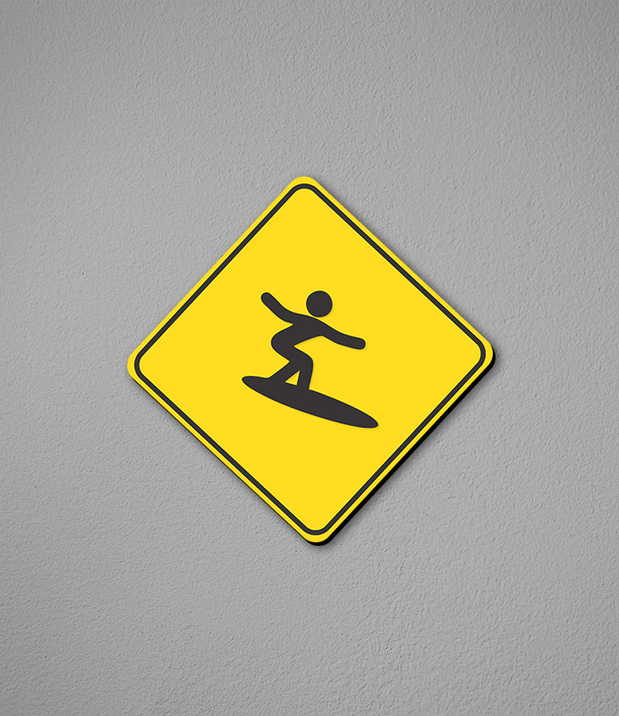 Placa Surf - Pendurama Quadros e Artigos de Decoração